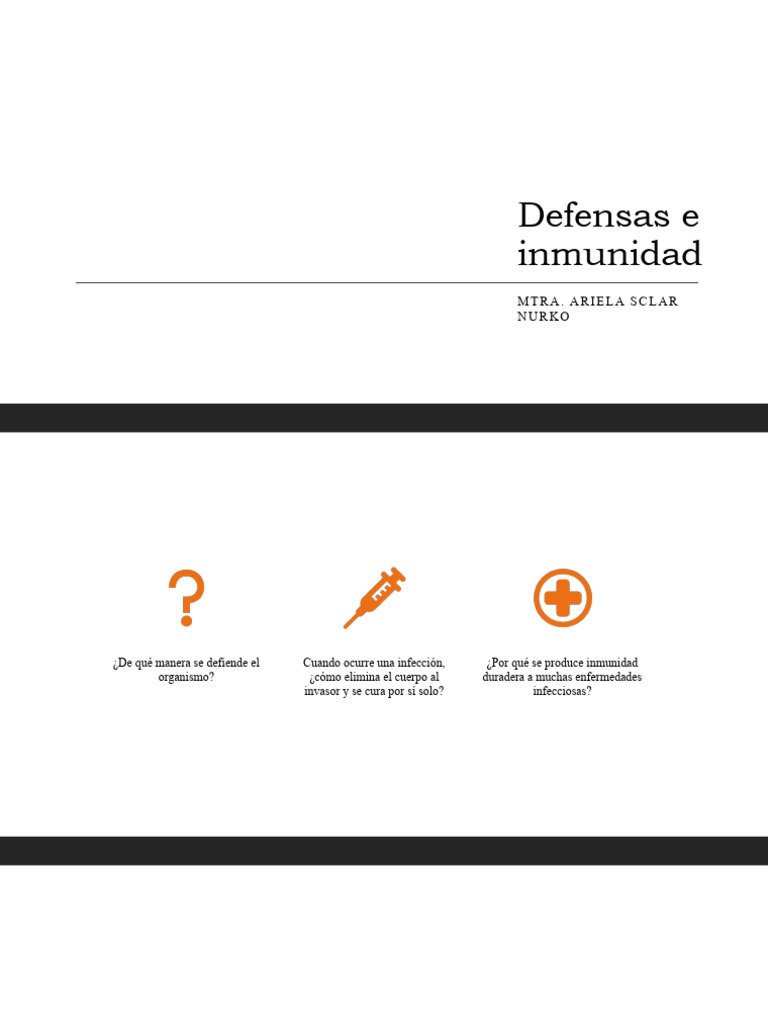 Defensas e Inmunidad | PDF | Sistema inmune | Sistema inmune innato
