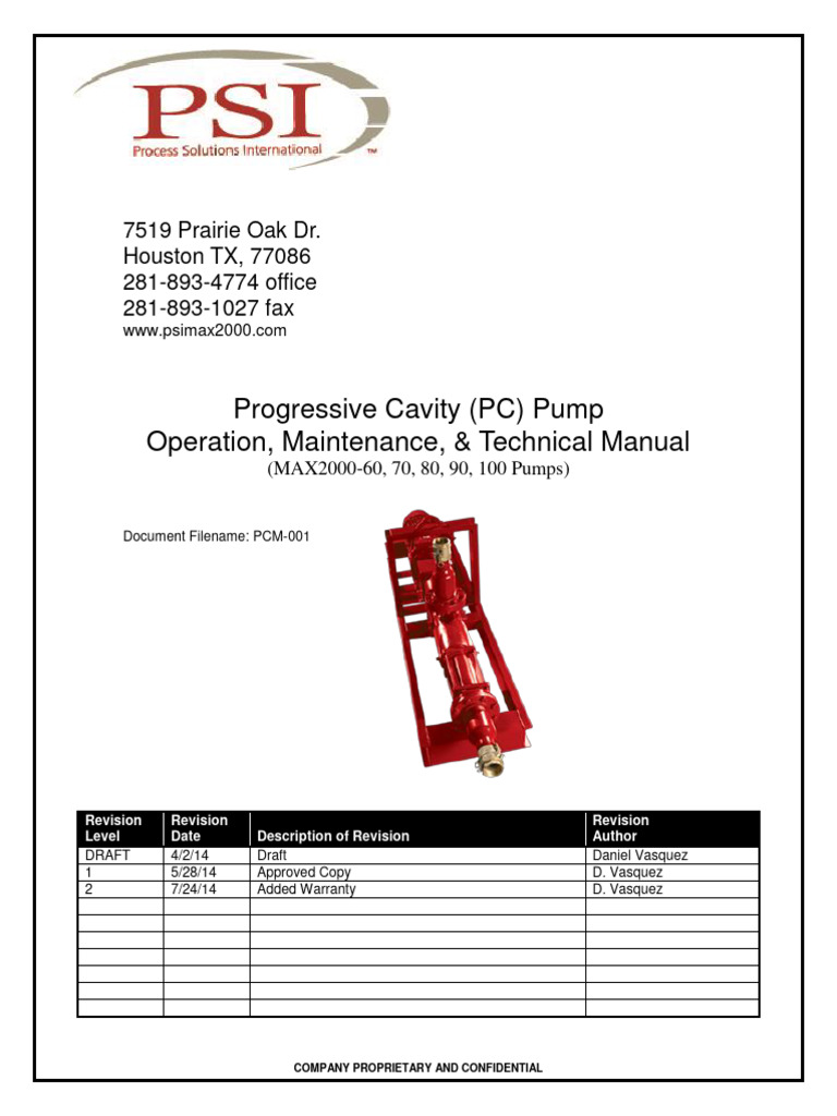 PC Pump Manual (En) | Download Free PDF | Pump | Legal Liability