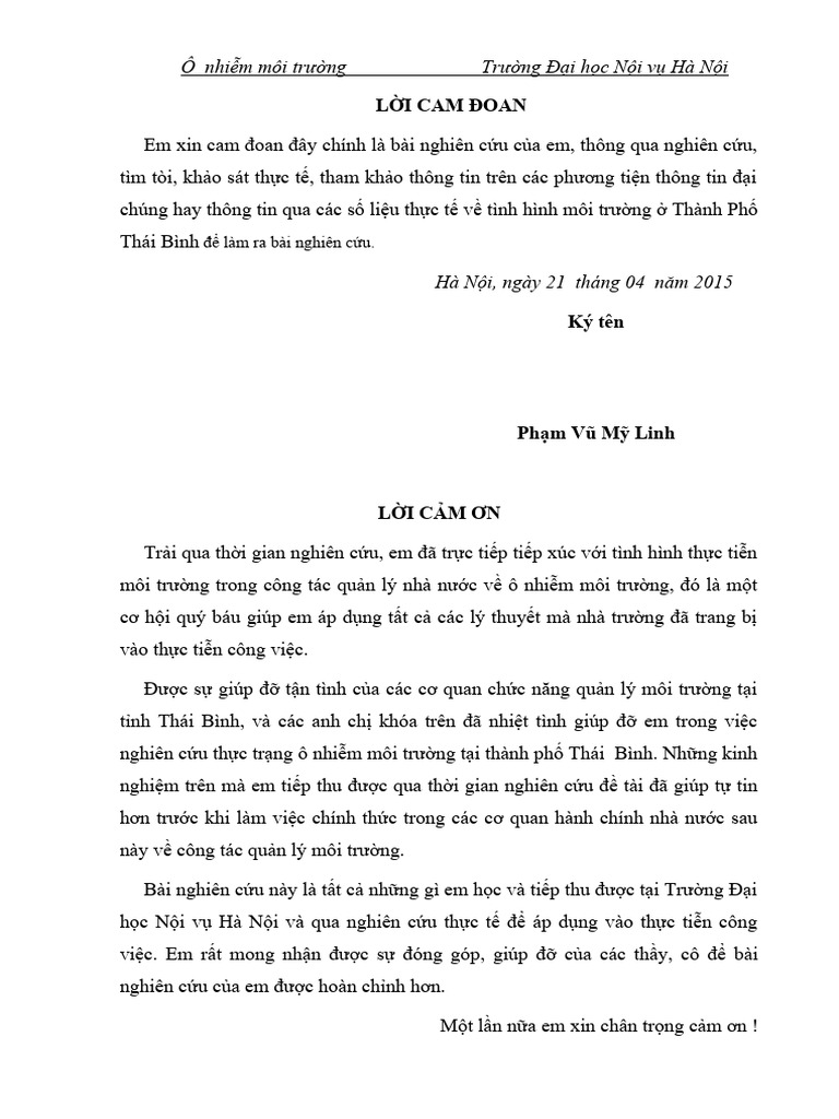 (123doc) - Thu-C-Tra-Ng-O-Nhiem-Moi-Truong-O-Thanh-Pho-Thai-Binh-Va-Mot-So-Giai-Phap-Khac-Phuc | PDF