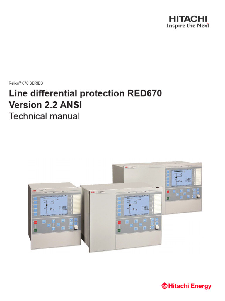 Technical Manual, Line Differential Protection RED670 Version 2.2 ANSI ...