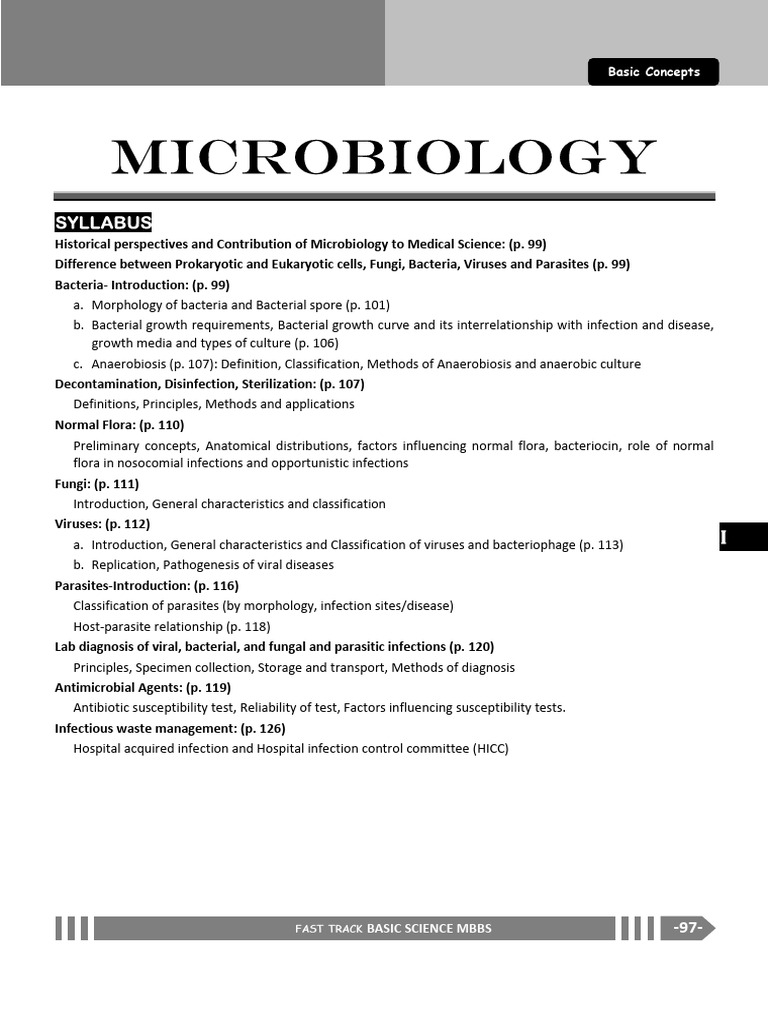 Microbiology Basics for MBBS Students | PDF | Bacteria | Sterilization ...
