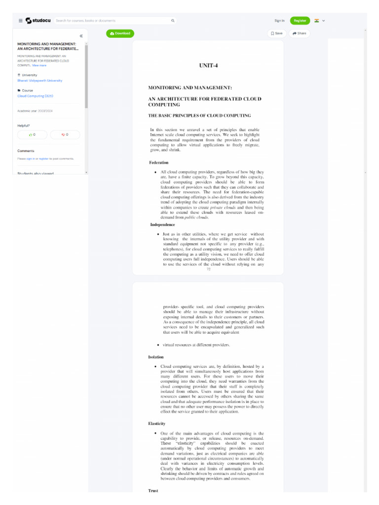 CC Notes Unit 4 | PDF