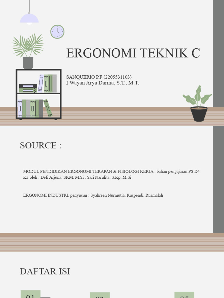 Ergonomi Teknik | PDF