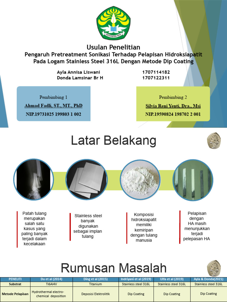 Presentasi Usulan Penelitian | PDF