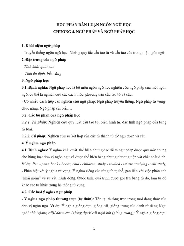 DLNNH - CH4 - G I SV | PDF