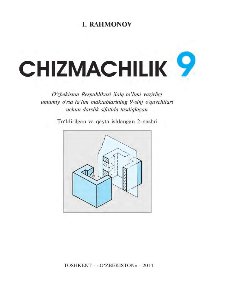 Chizmachilik. 9-Sinf (2014, I.Rahmonov) | PDF