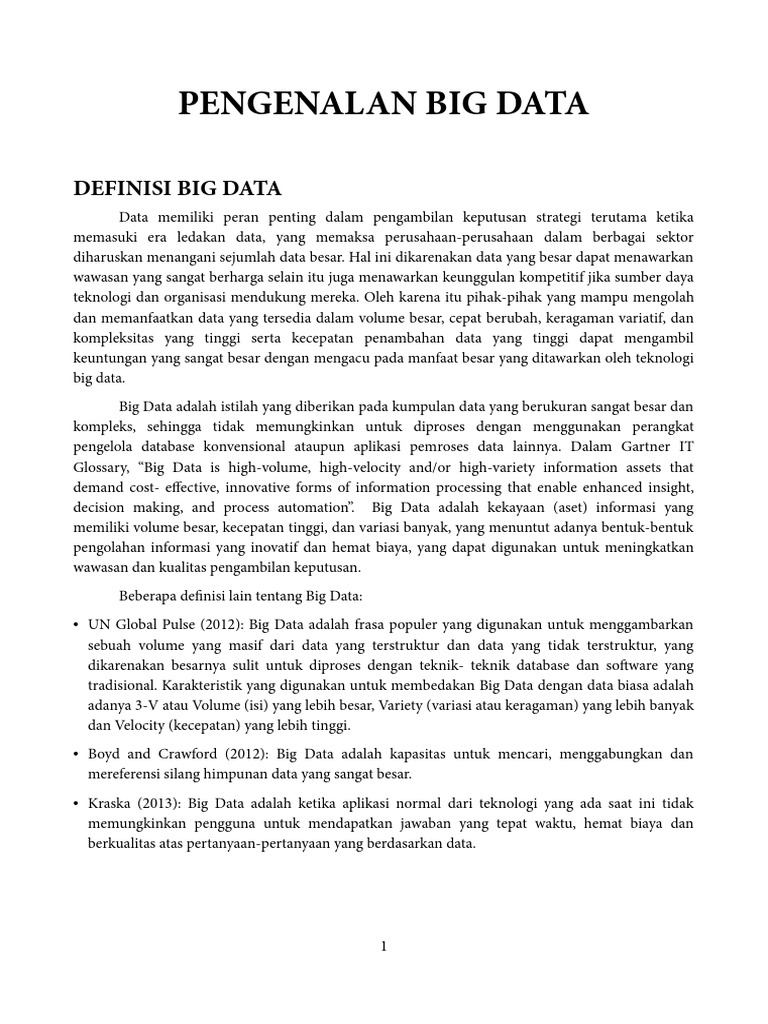Pengenalan Big Data | PDF
