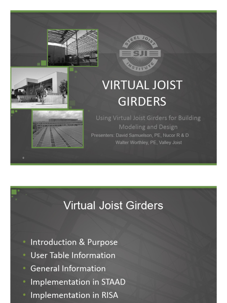 Virtual Joist Girder PP 091912 | Download Free PDF | Truss | Computer File