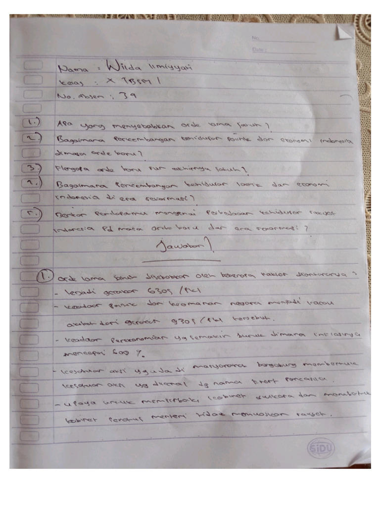 34.wilda Ilmiyyati X TBSM 1 | PDF