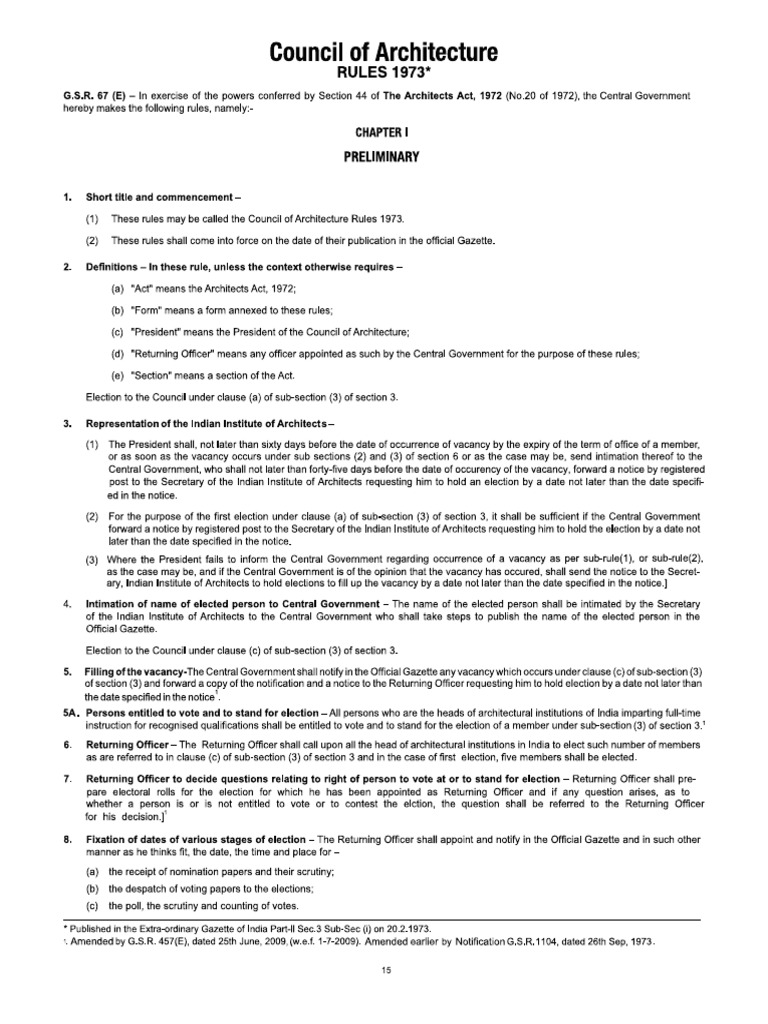 COA Rules 1973 | PDF