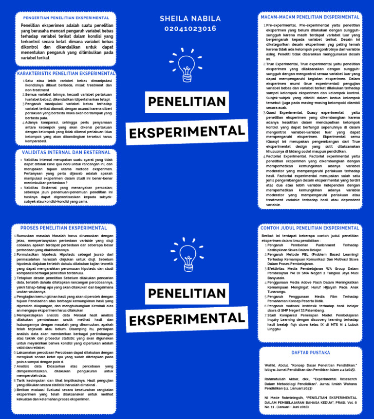 Sheila Nabila - Eksperimental | PDF