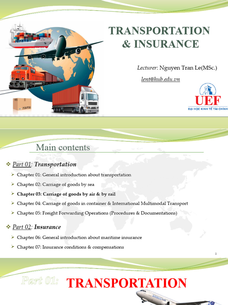 Air & Rail Goods Transportation Guide | PDF | Cargo | Transport