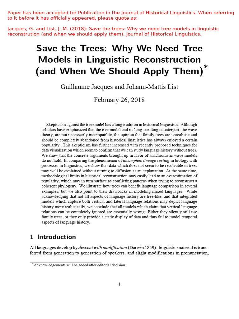 Tree Model | PDF | Phylogenetic Tree | Phylogenetics