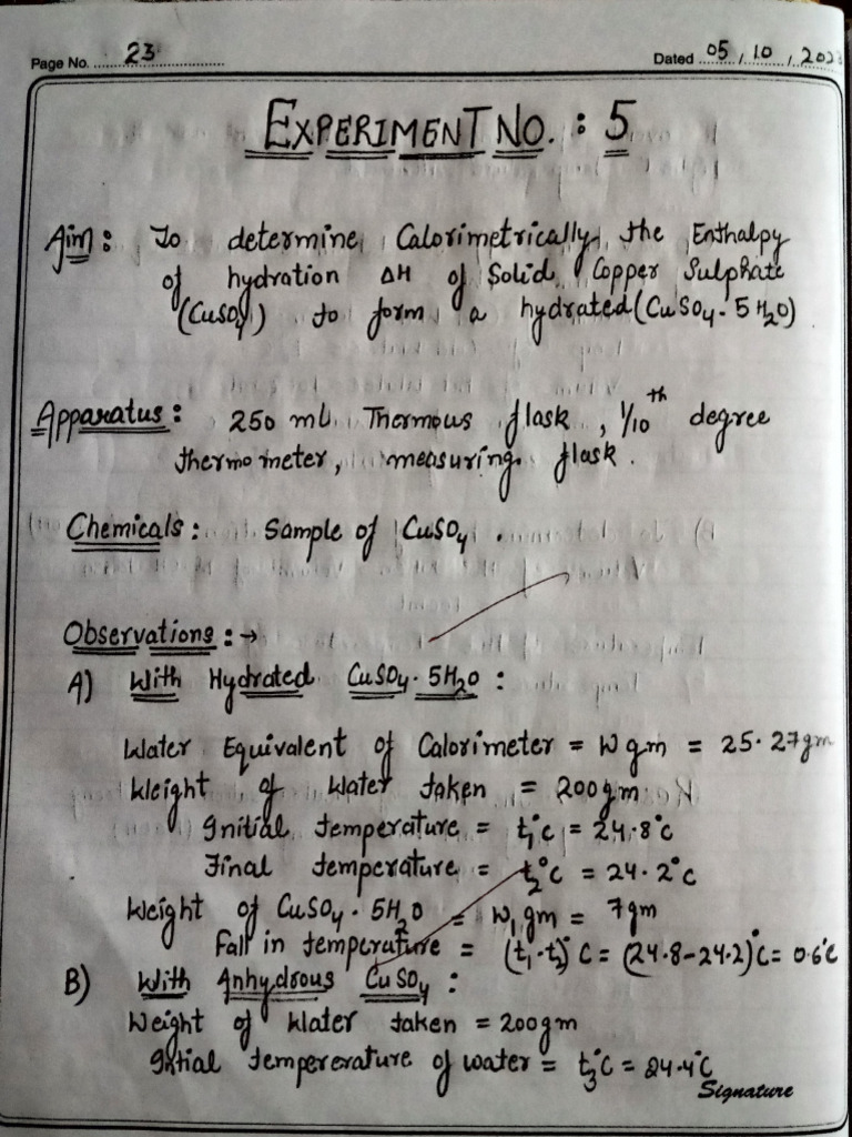 B.SC 2nd Year Chemistry Practical (5-6) | PDF | Chemistry | Chemical ...