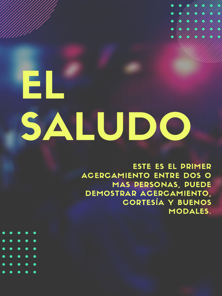Presentacion El Saludo | PDF
