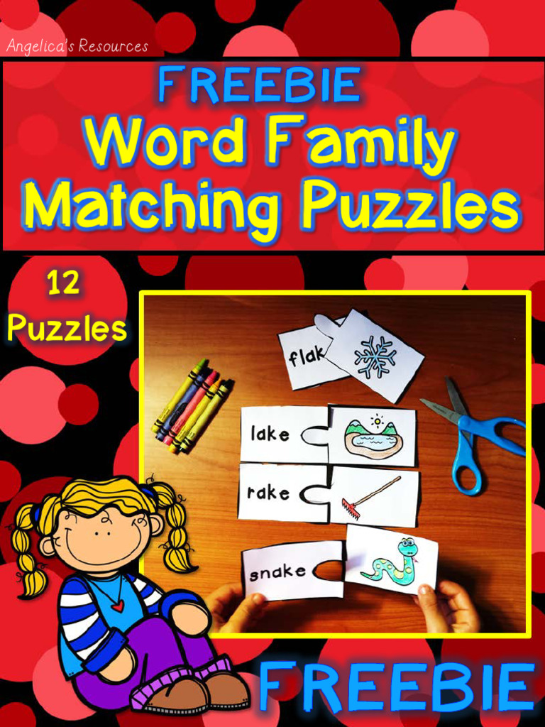 Word Family Matching Puzzles Word Family Matching Puzzles | PDF