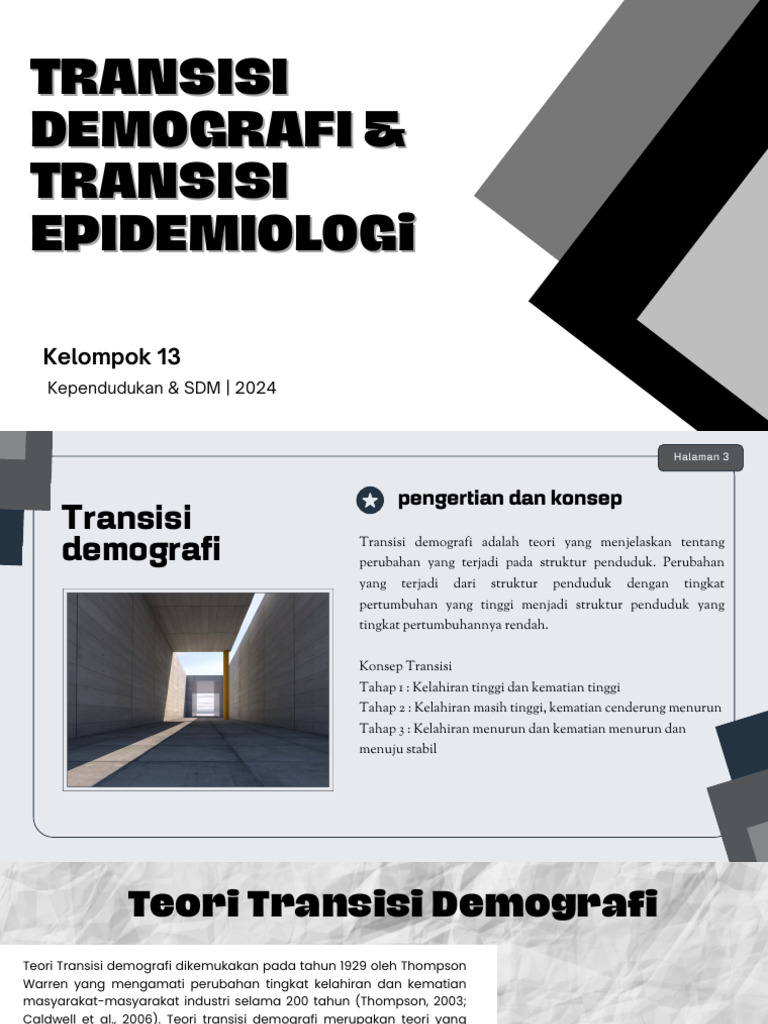 Transisi Demografi di Indonesia 2024 | PDF
