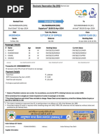 IRCTC Sample Ticket Format | PDF | Identity Document | Ticket (Admission)