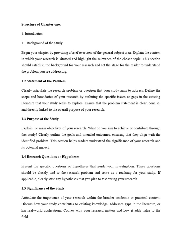 Guideline For Project Writting | PDF | Statistics | Methodology