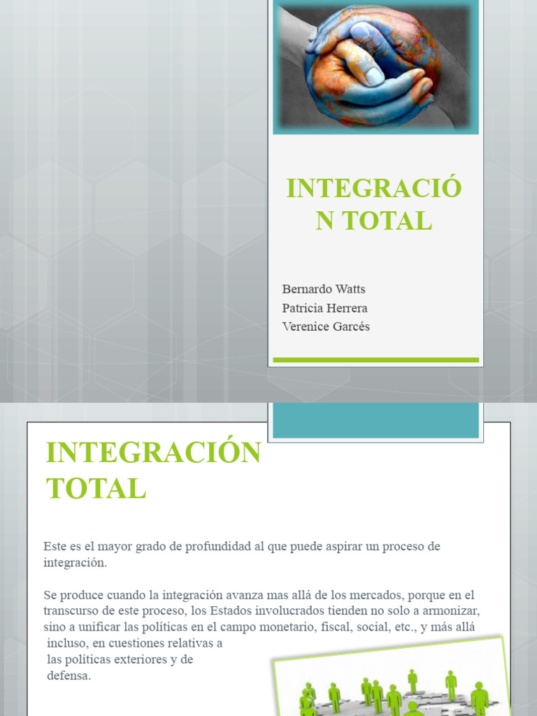 Integración Total | PDF | Unión Económica Y Monetaria De La Unión ...