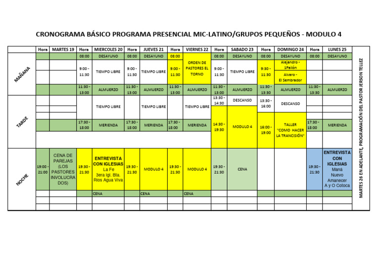 Programa Miclatino 4to Modulo 2022 | PDF