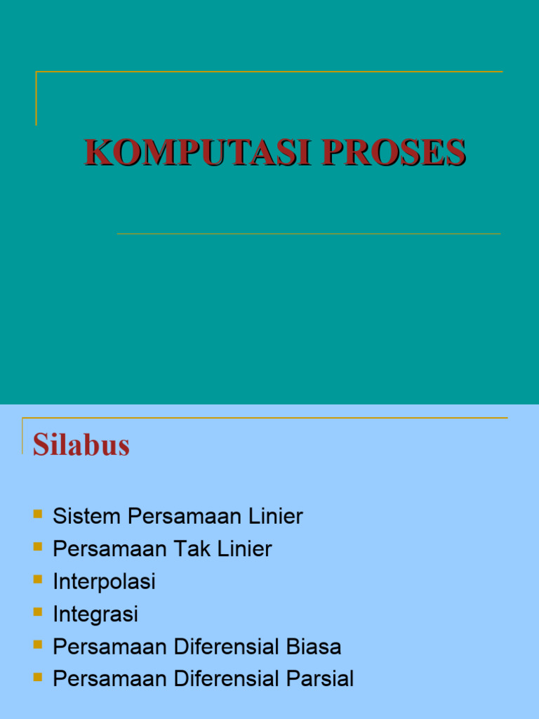 Kuliah 01 | PDF