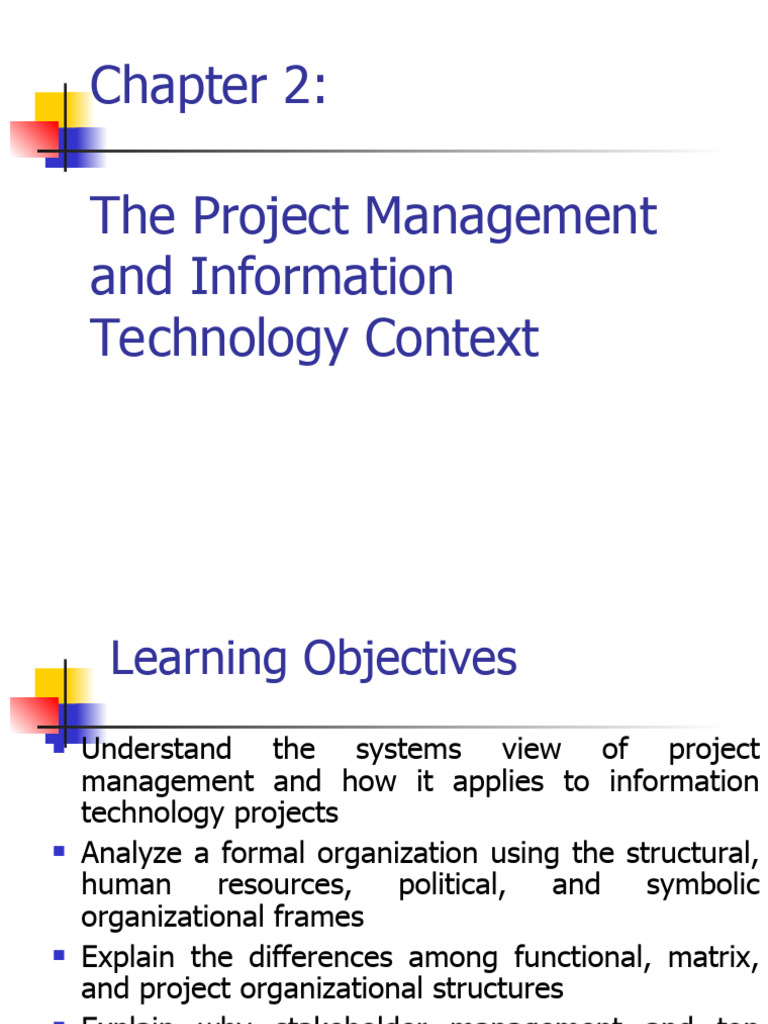 Chap02 PM and IT Context | PDF | Software Development Process | System