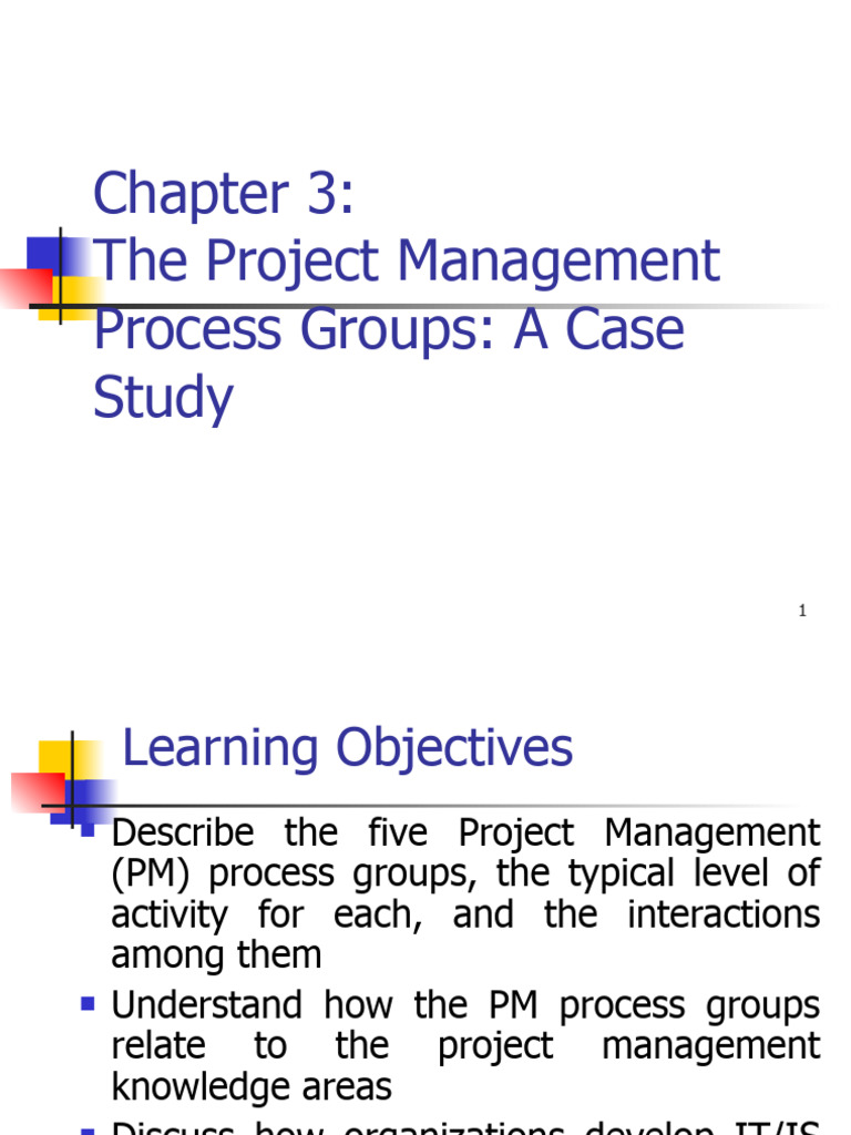 Chap03 Project Management Process Groups | PDF | Project Management | Business