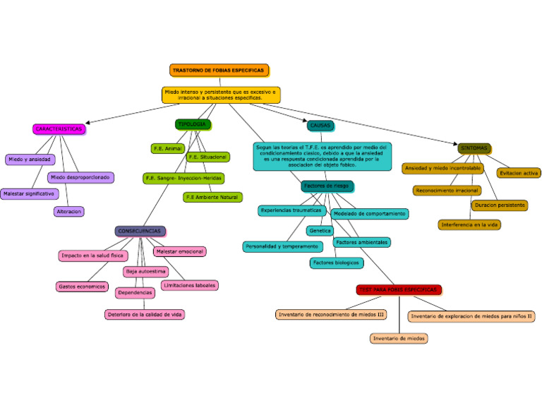 22 - Mapa Conceptual T. Fobias. Especificas | PDF