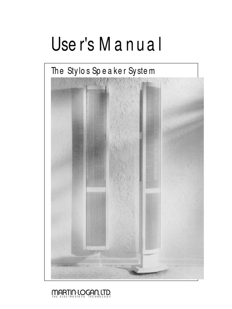 Manual Stylos | PDF | Loudspeaker | Electrical Engineering