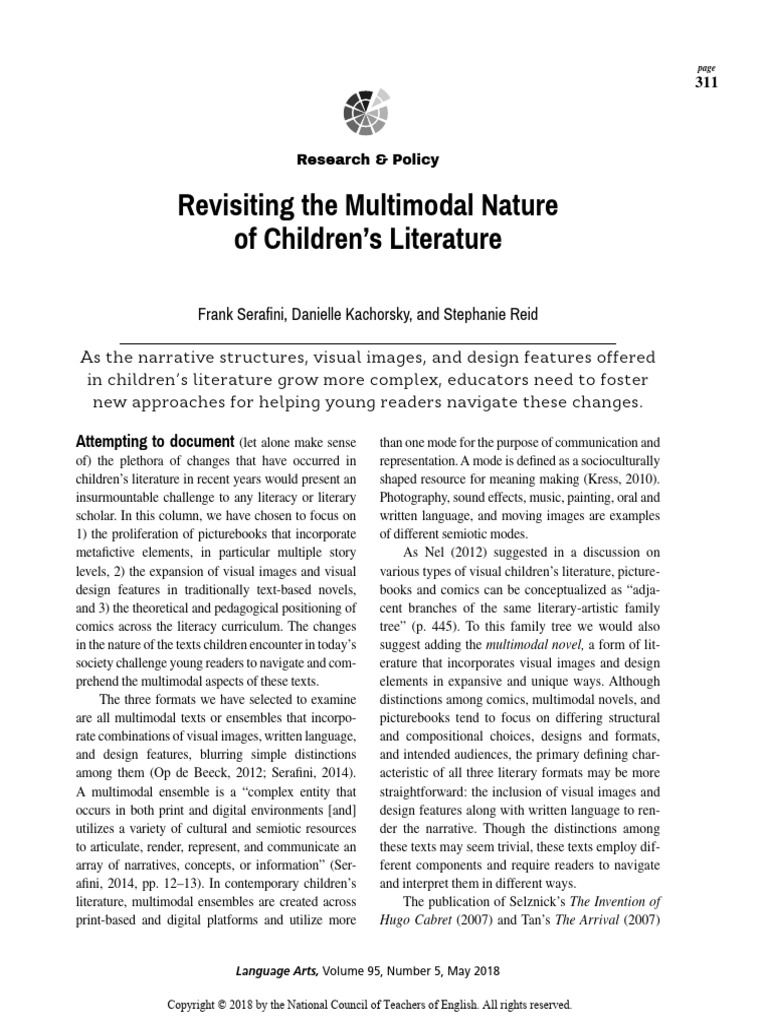 Revisiting The Multimodal Nature of Chil | PDF | Comics | Narrative
