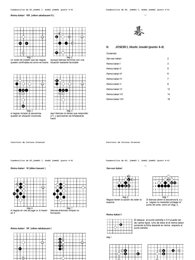 Estrategias de Hoshi Joseki en GO | PDF | Conflictos