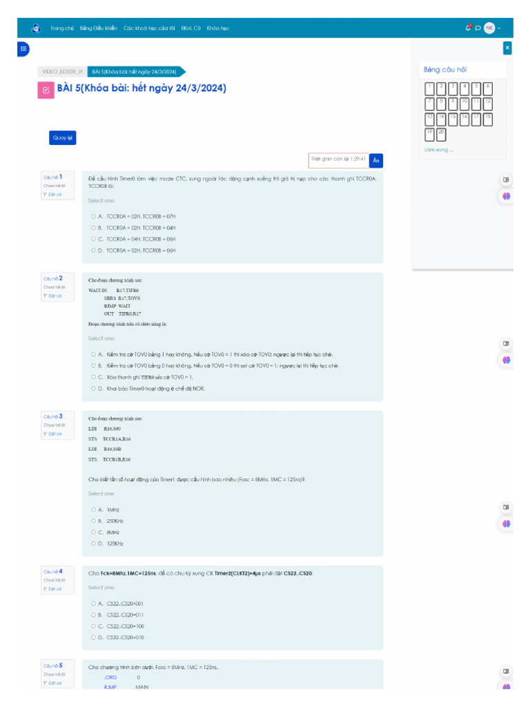 Screencapture Lms Hcmut Edu VN Mod Quiz Attempt PHP 2024 03 24 16 - 51 - 35 | PDF