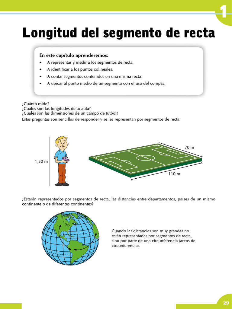 Tema 5 Longitud Del Segmento de Recta | PDF | Longitud | Matemática ...