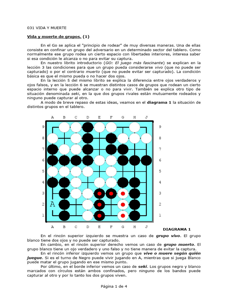 Estrategias de Vida y Muerte en Go | PDF