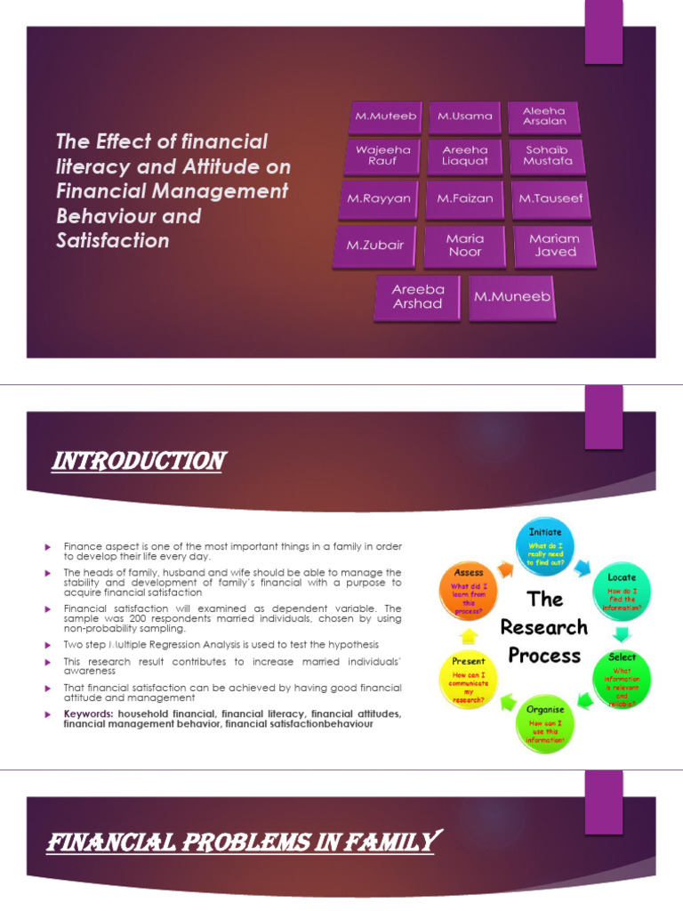 The Effect of Financial Literacy | PDF | Sampling (Statistics ...