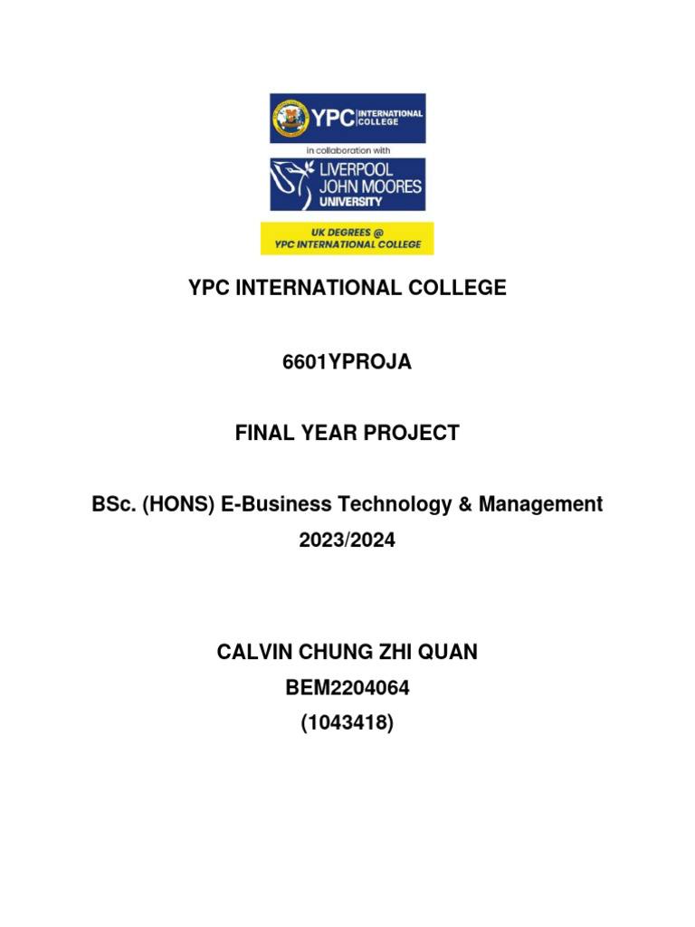 Calvin Chung Zhi Quan Bem22040641043418 | PDF | Net Beans ...