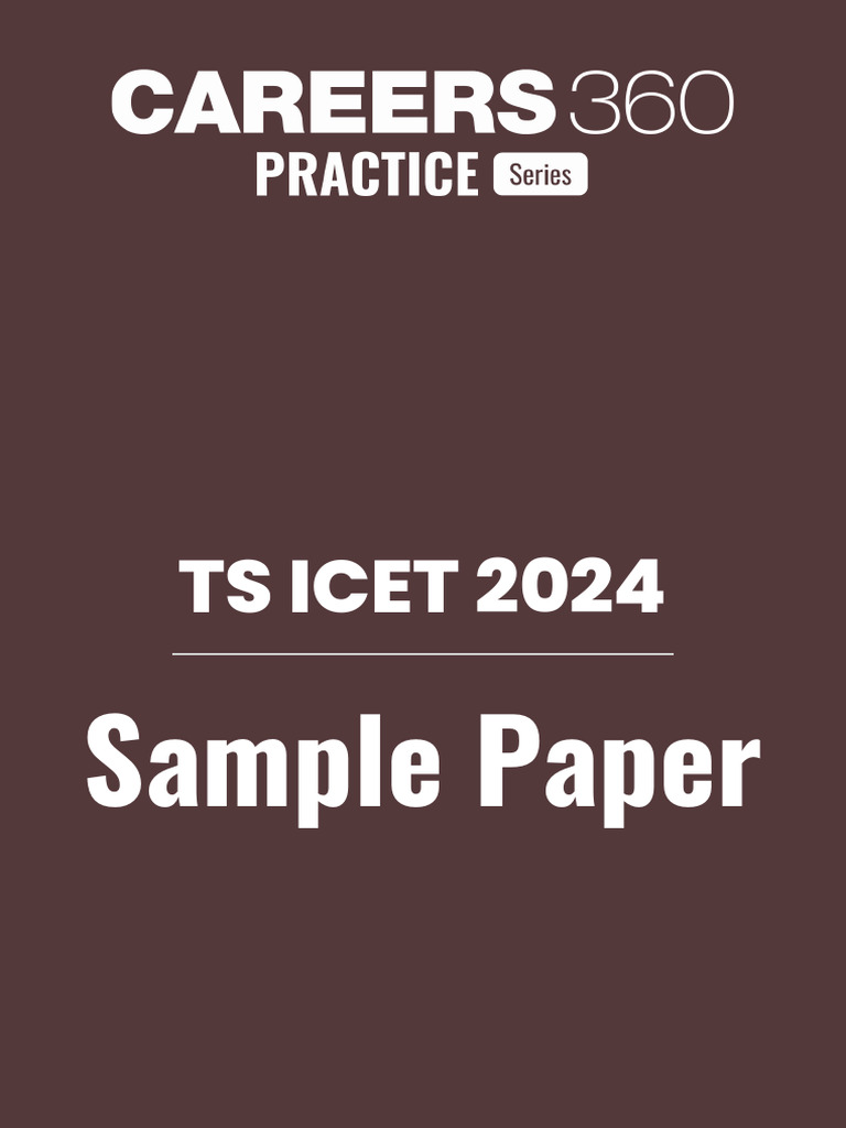 TS ICET 2024 Sample Paper Guide | PDF | Circle | Sustainability