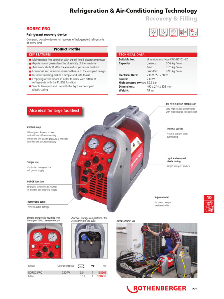 ROREC Pro + Cylinder + Weighing Scale | PDF | Waste Management | Engines