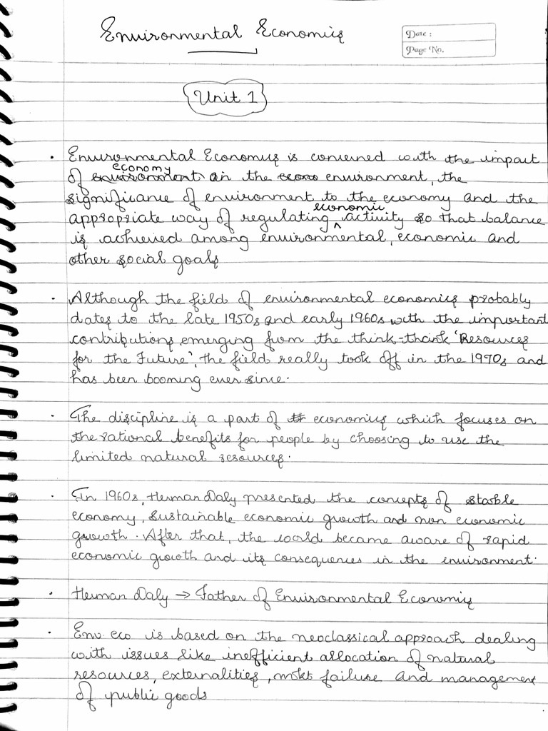 Environmental Economics Analysis | PDF