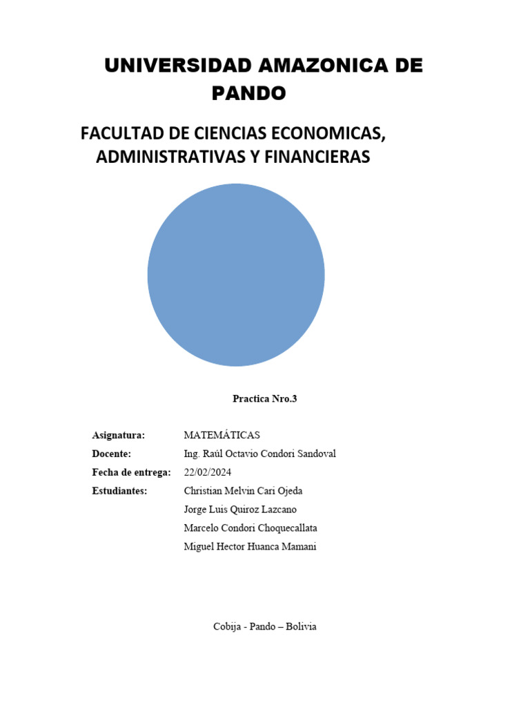 Caratula Admin Matematica (Recuperado Automáticamente) | PDF | Objetos matemáticos | Álgebra