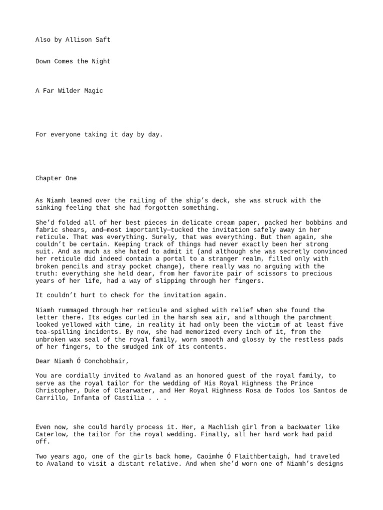 A Fragile Enchantment (Allison Saft) (Z-Library) | PDF