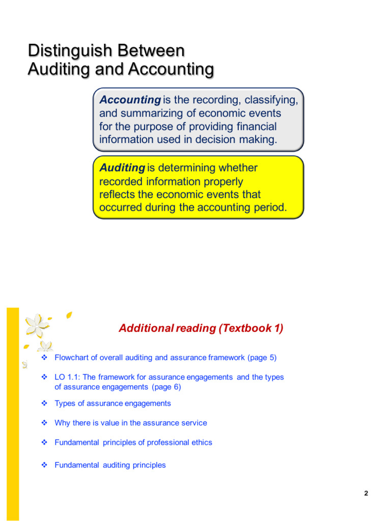 Auditing vs. Accounting Explained | PDF | Audit | Accounting