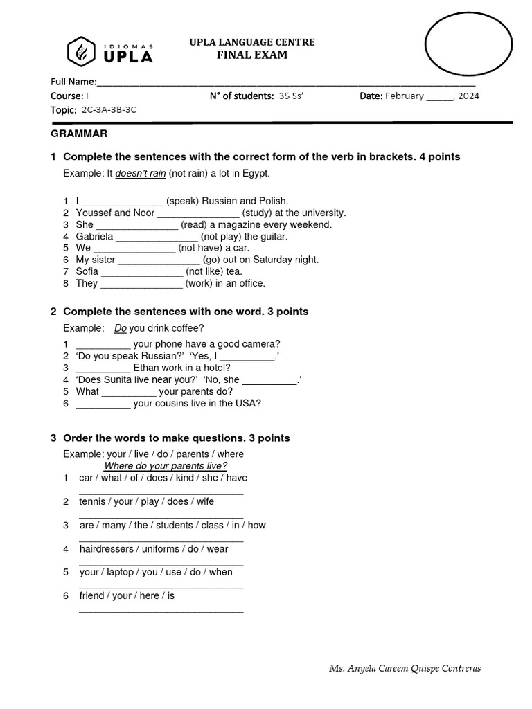 Final Exam | PDF | Linguistics