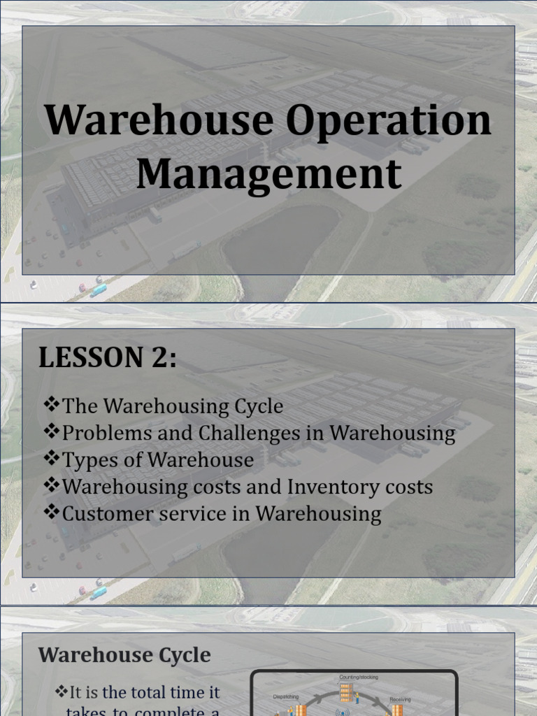 Lesson 2 | PDF | Warehouse | Inventory