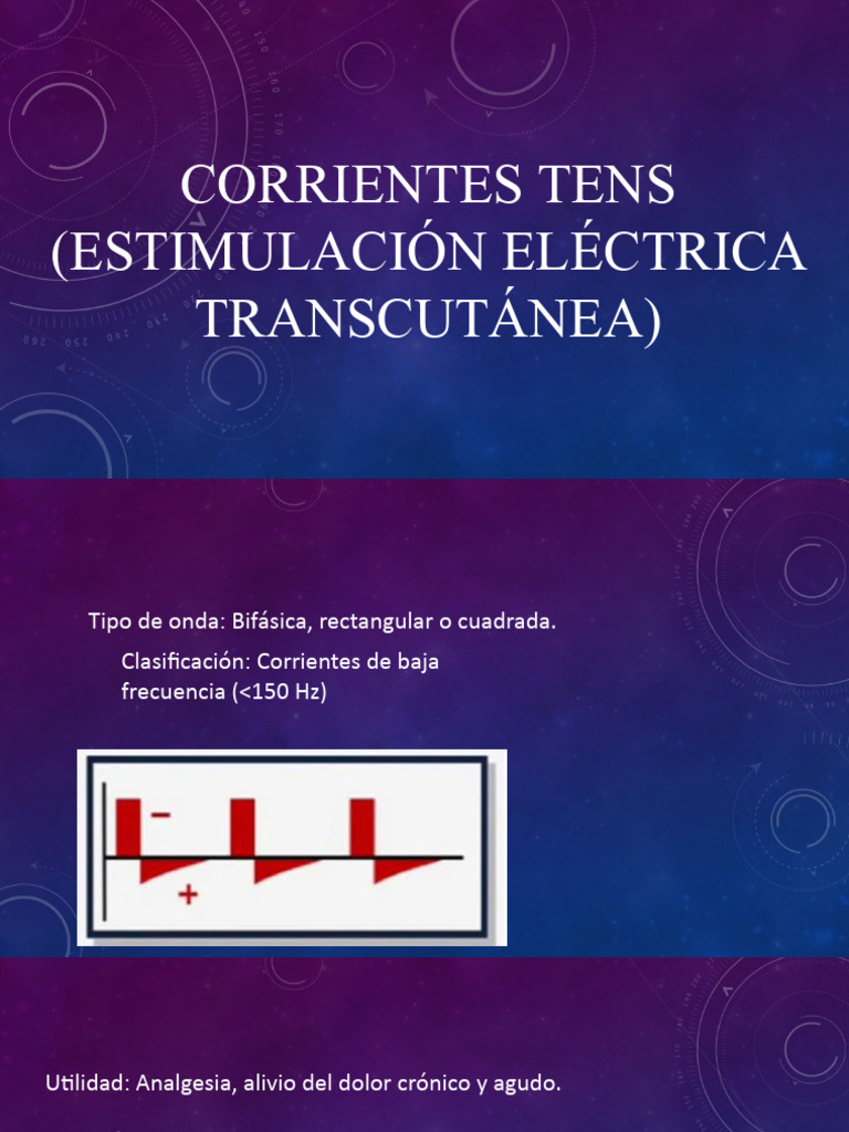Corrientes TENS y EMS: Analgesia y Rehabilitación | PDF