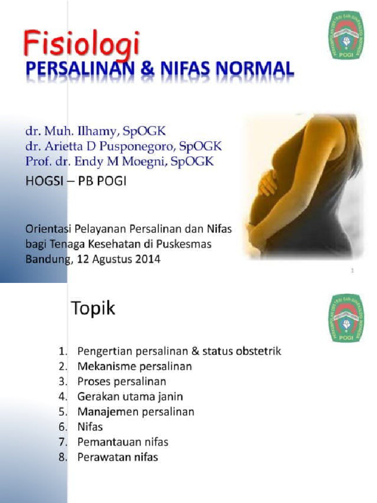 Patenpisan Fisiologi Persalinan Dan Nifas Normal | PDF