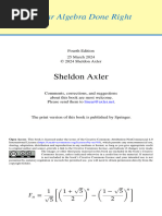 Linear Algebra Done Right Solutions Manual | PDF | Equations | Geometry