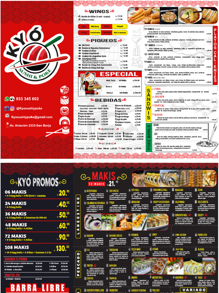 Carta Kyo Sushi | PDF