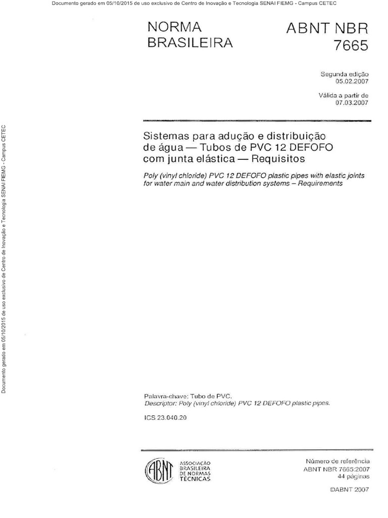 Abnt NBR 7665 | PDF
